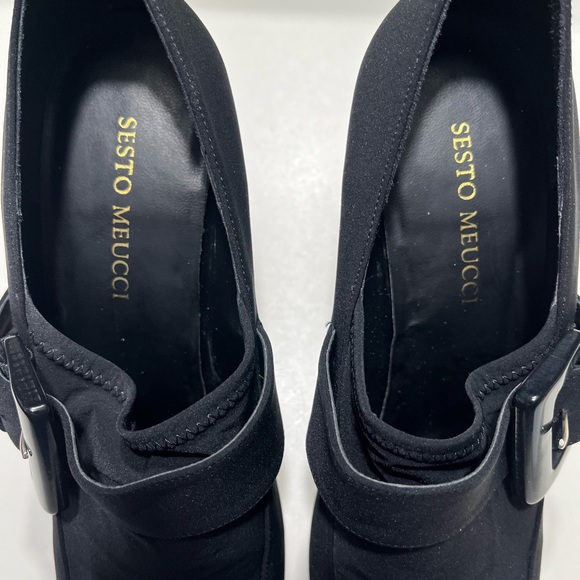 Sesto Meucci | Shoes | Sesto Meucci 8n Black Heel Wbuckle | Poshmark